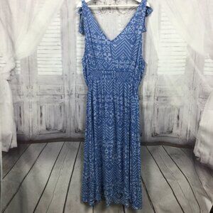Zenobia | Dresses | Zenobia Dress Blue Summer Midi Sleeveless 3xl ...